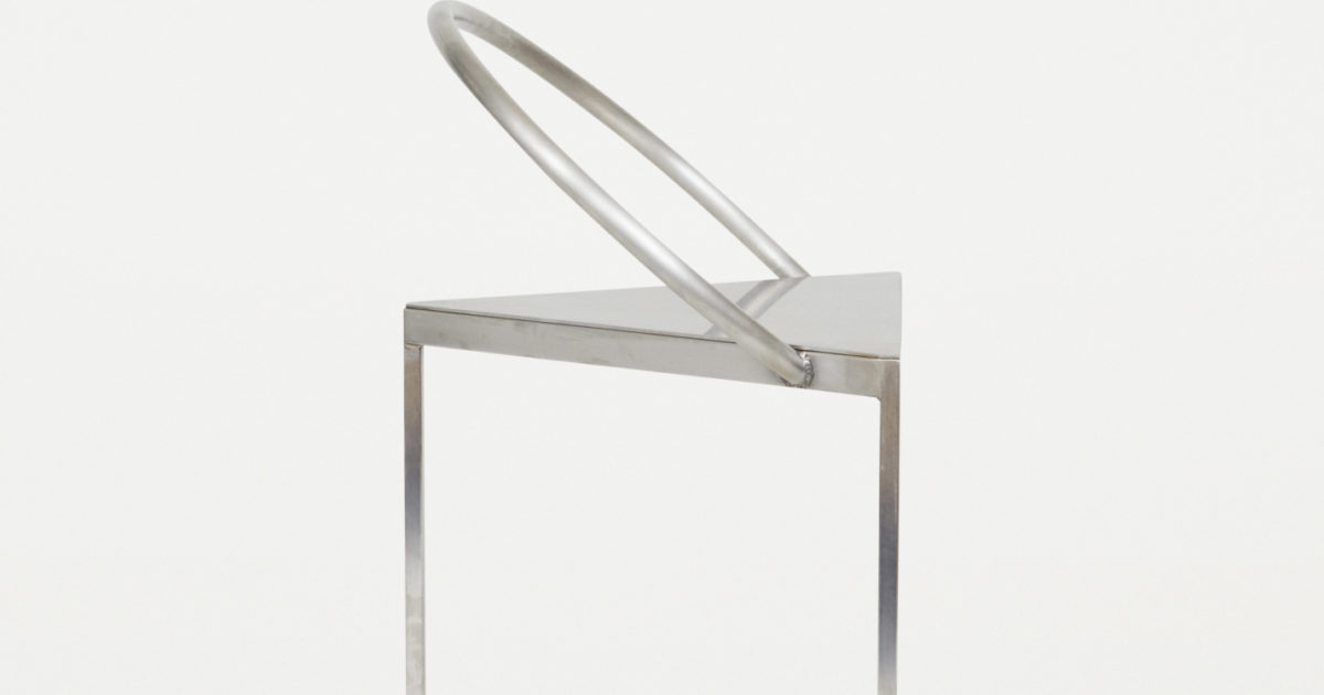 'Triangolo' steel chair • Graanmarkt 13