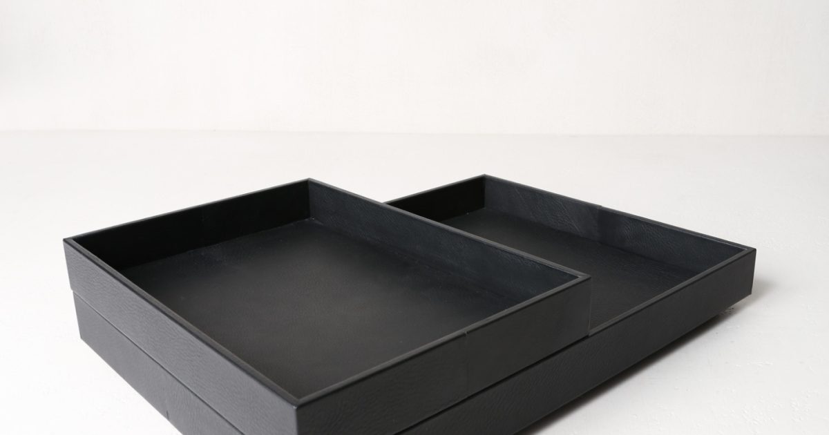 Leather poster tray A3 • Graanmarkt 13