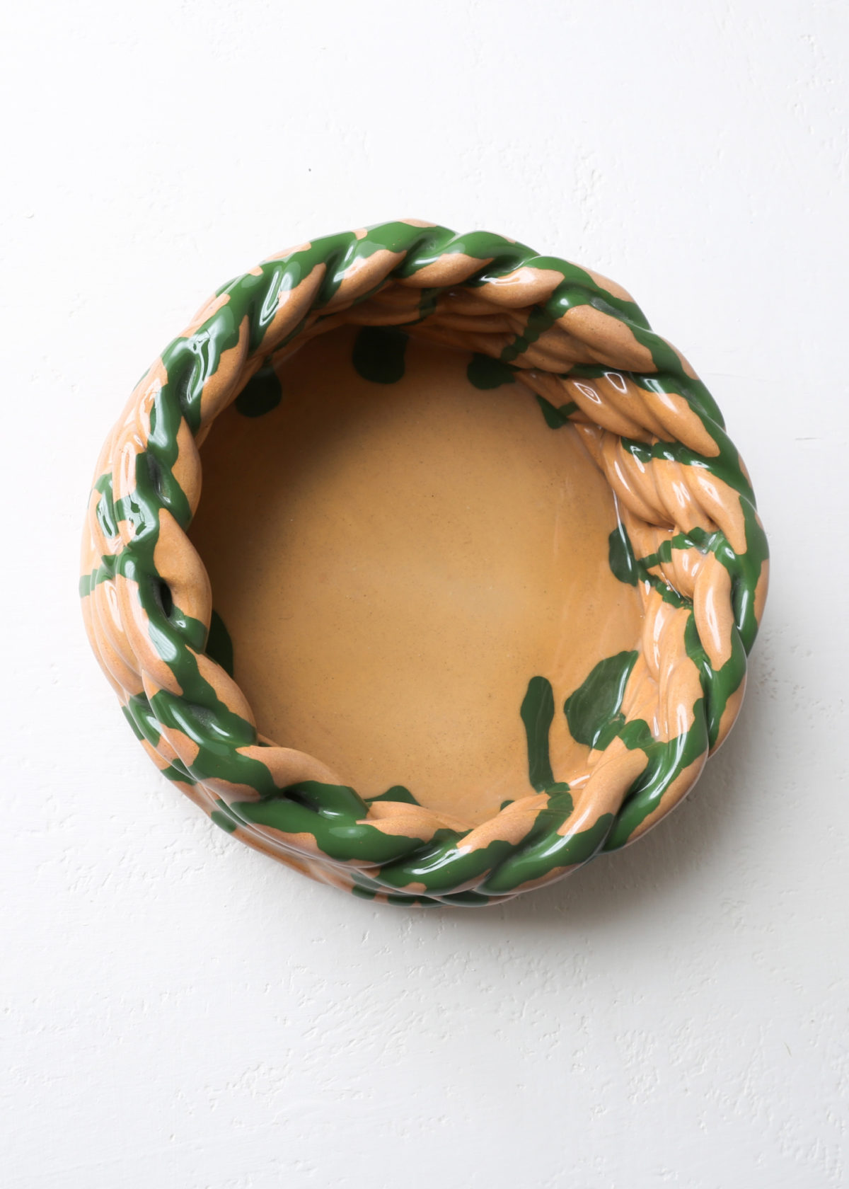 Anaphi large bowl in clay/green • Graanmarkt 13