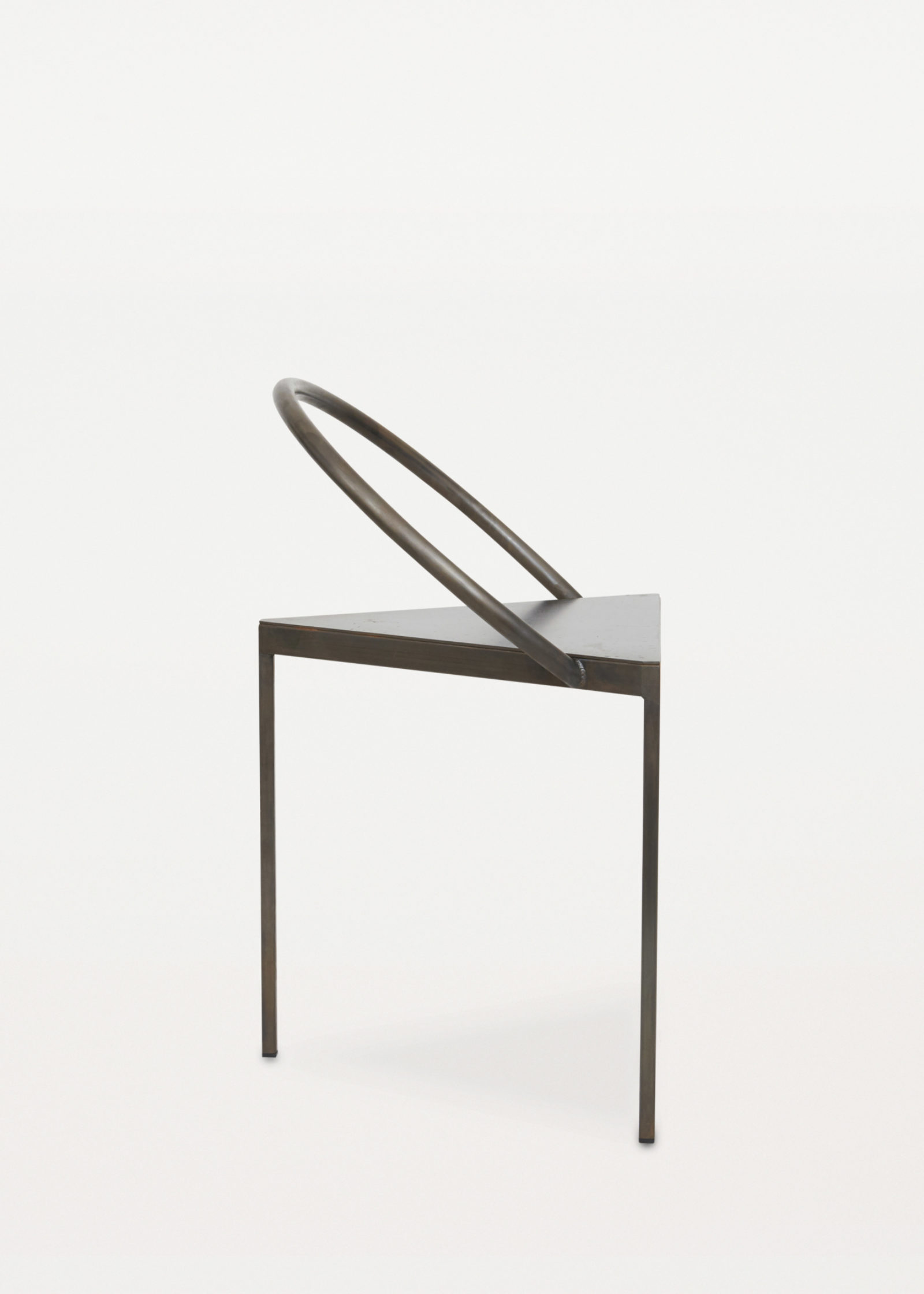 Triangolo black steel chair • Graanmarkt 13