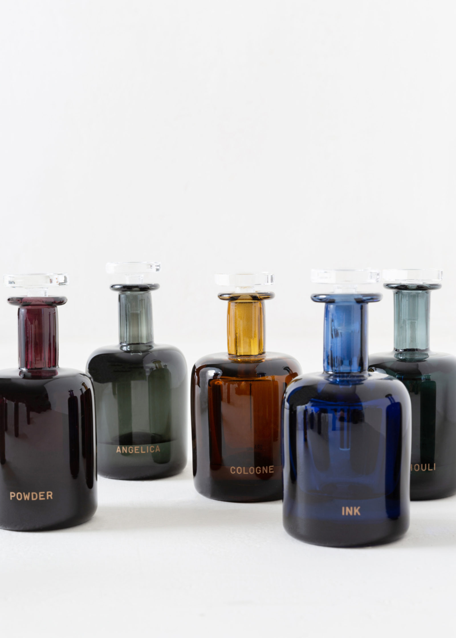 Charcoal hand blown bottle • Graanmarkt 13